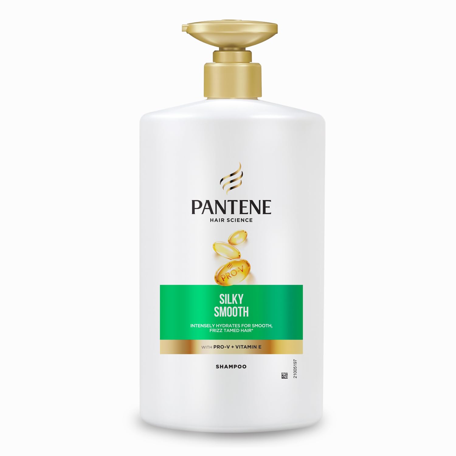 Pantene Silky Smooth Shampoo - With Pro-V + Vitamin E - 1Ltr